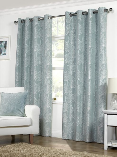 Buy Pippa Ready Made Curtains Pair 46 X 54 Duck Egg Colour Modern