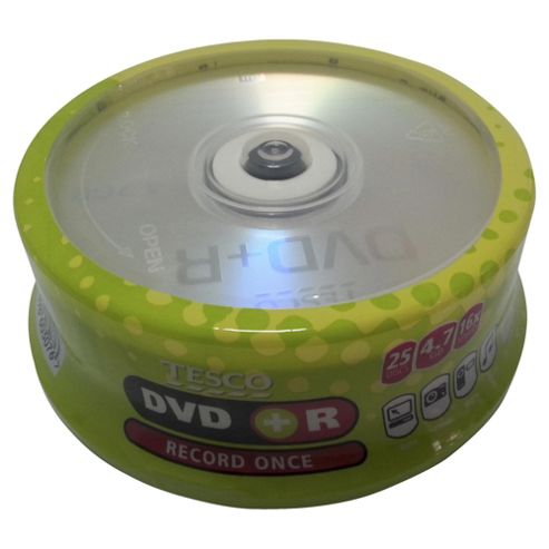 Buy Tesco DVD+R Spindle Pack from our Blank CDs & DVDs range - Tesco