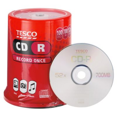 Buy Tesco CD-R spindle pack of 100 from our All Data Storage range - Tesco