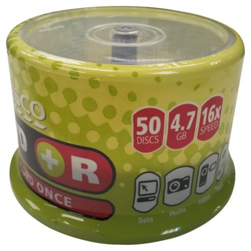 Buy Tesco DVD+R Spindle Pack from our Blank CDs & DVDs range - Tesco