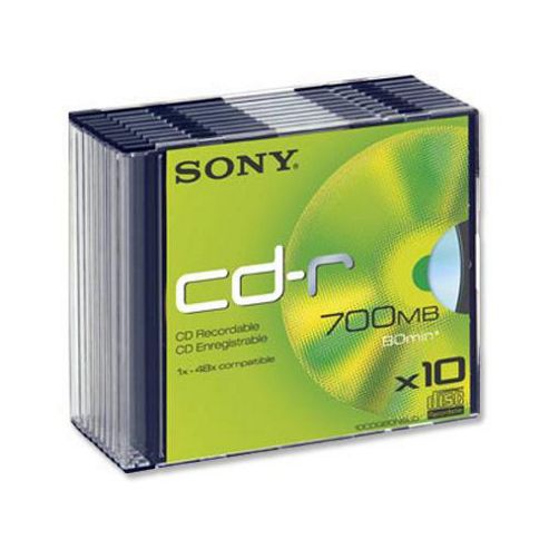 Buy Sony CD-R Slim Case - pack of 10 from our All Data Storage range ...