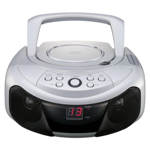 Buy Tesco BB070 Value Boombox With Top Loading CD Player from our Clock ...
