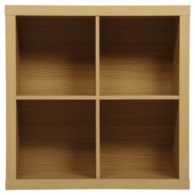 Buy Tribeca Cube Storage Unit - 4 Shelf, Oak Effect from our Bookcases ...