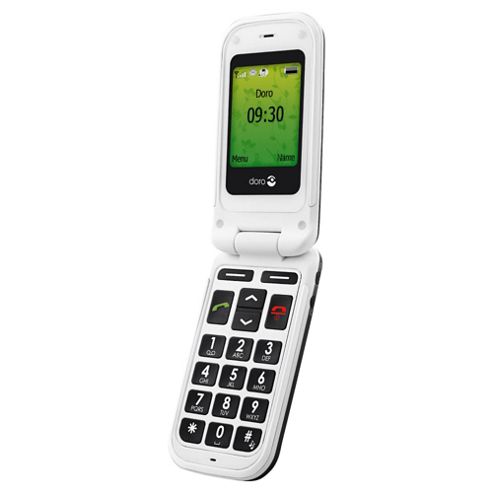 Buy Tesco Mobile Doro Phone Easy 409s Black & White from our Pay as you ...