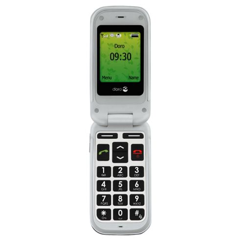 Buy Tesco Mobile Doro Phone Easy 409s Black & White from our Pay as you ...