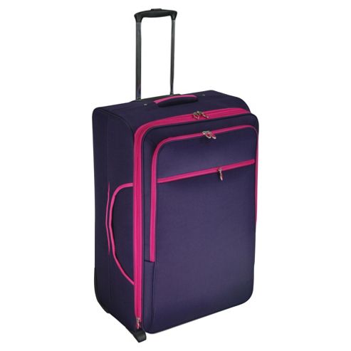 Buy Tesco 2-Wheel Large Purple/Pink Suitcase from our Lightweight Cases ...