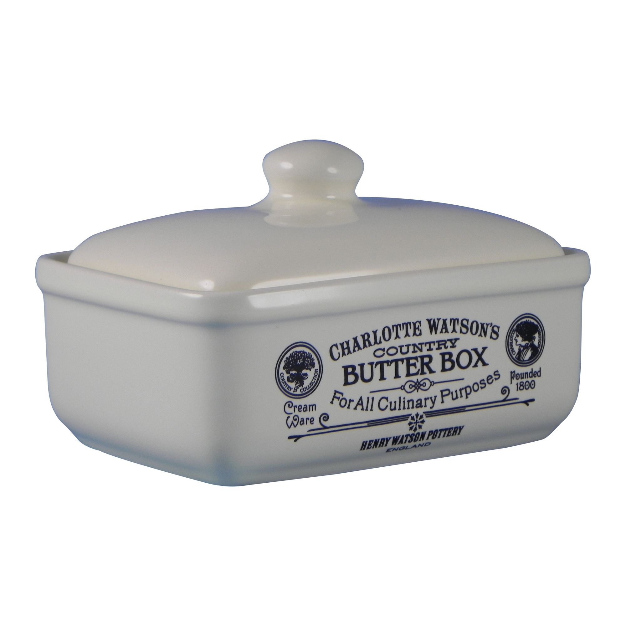 Henry Watson Pottery Charlotte Watson Butter Box | Gables and Gardens