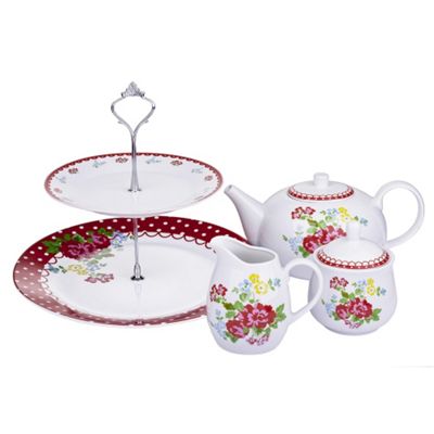 Buy 4 Piece Vintage Rose Tea Set from our Teapots & Coffee Pots range ...