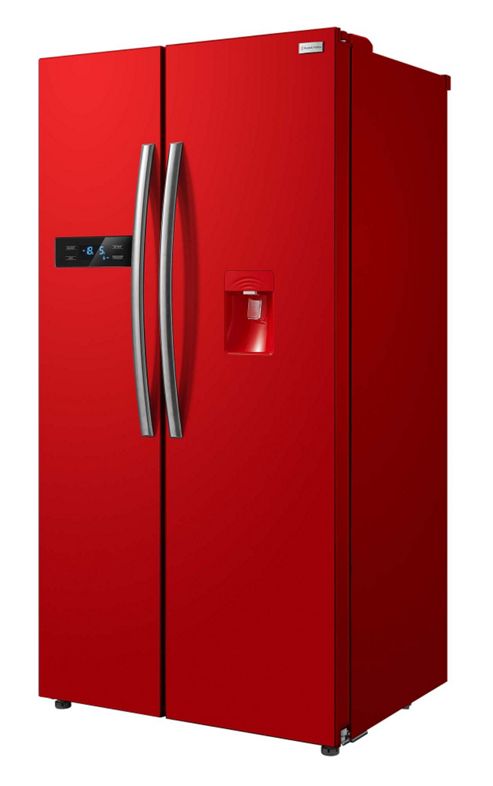 Buy Russell Hobbs RH90FF176R-WD American Fridge Freezer - Red from our ...