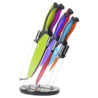 Buy Taylor's Eye Witness Reflex Series 6 Piece Colour Knife Block Set ...